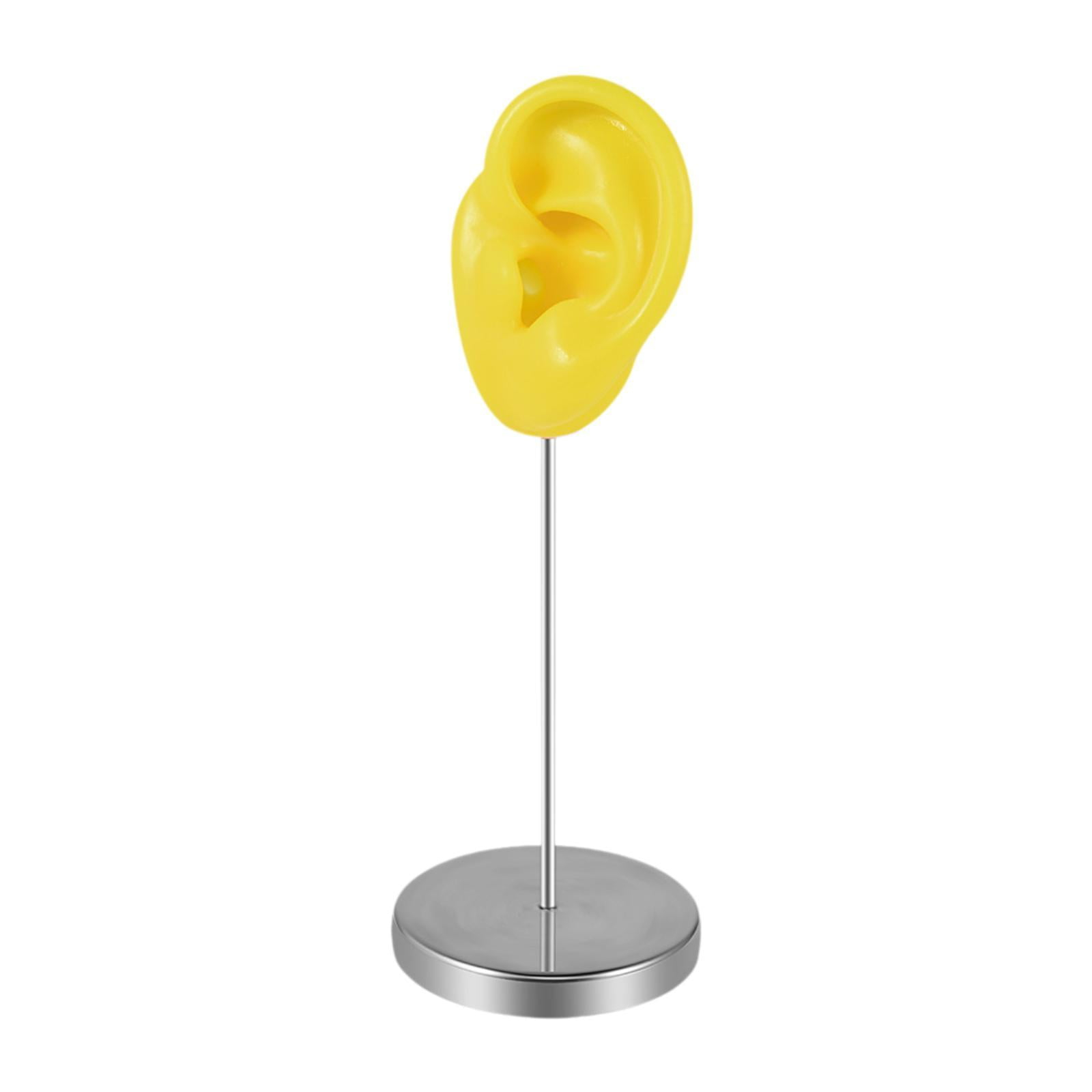 Milageto Silicone Ear Model Organizer Reusable Realistic Earring ...