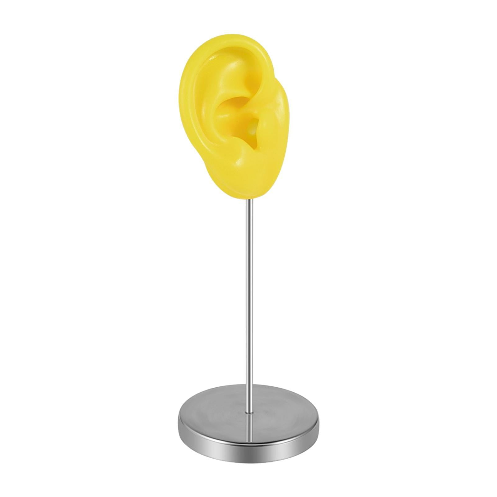 Milageto Silicone Ear Model Organizer Reusable Realistic Earring ...