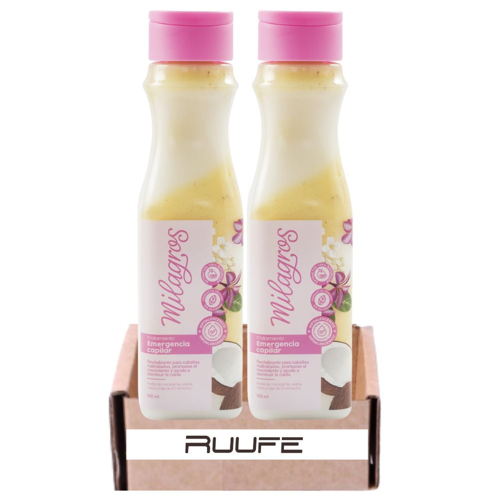 Milagros Shampoo (2 pack) Milagros tratamiento emergencia capilar ...
