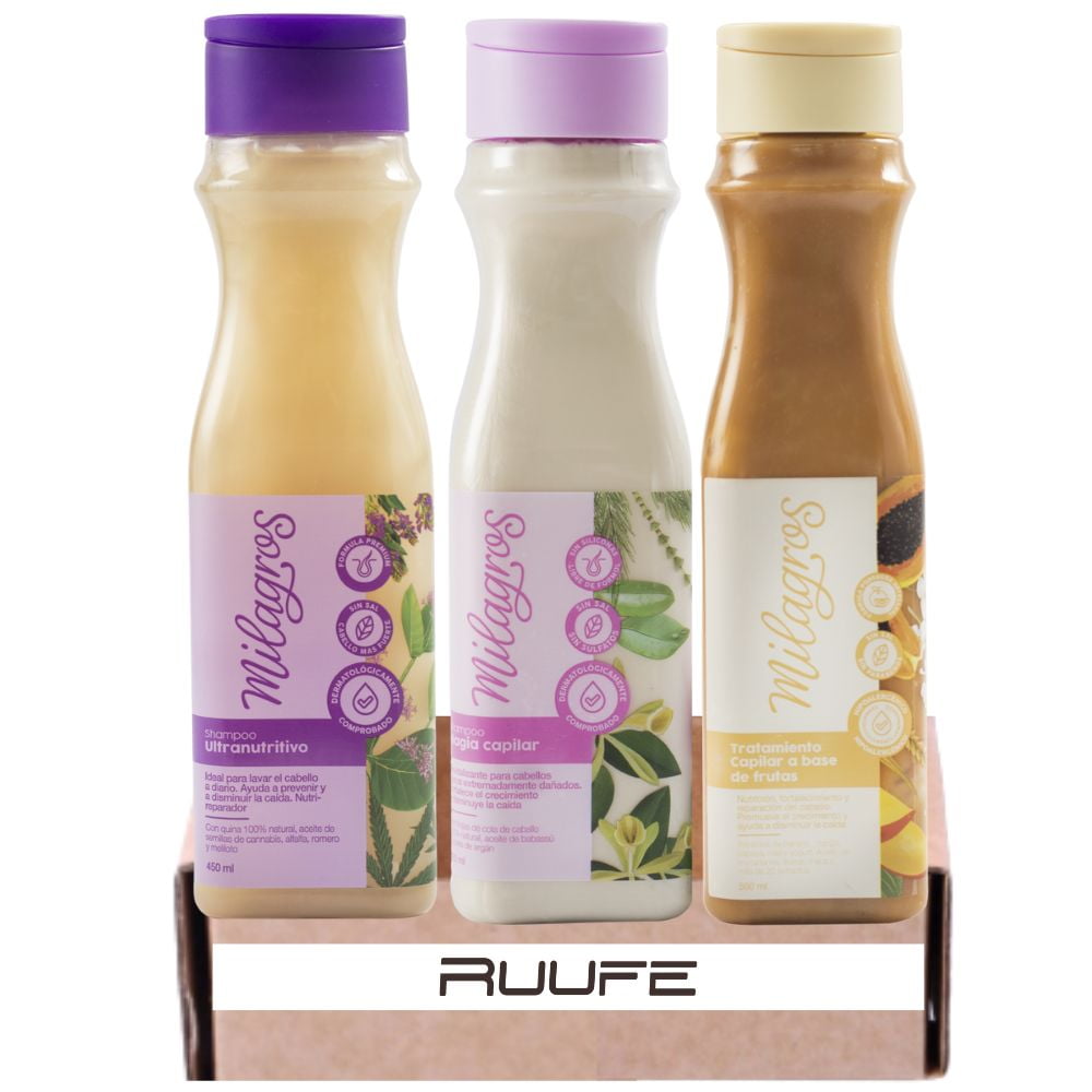 Milagros Shampoo Y Tratamiento 3 Pack Ultra Nutritivo Magia