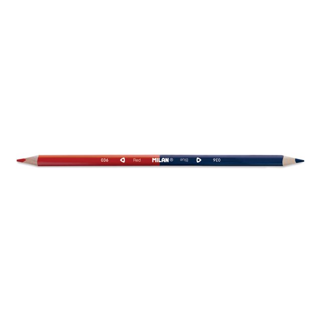 Milan Bicolor Red-Blue Pencil Pack, Pkg of 2 - Walmart.com