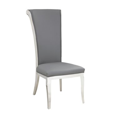 Milan Sully Handle-Back Contemporary Side Chair in Gray (Set of 2 ...