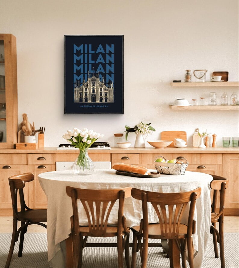Milan Poster, Duomo Di Milano Art Print, Italy Wall Decor, Downloadable ...