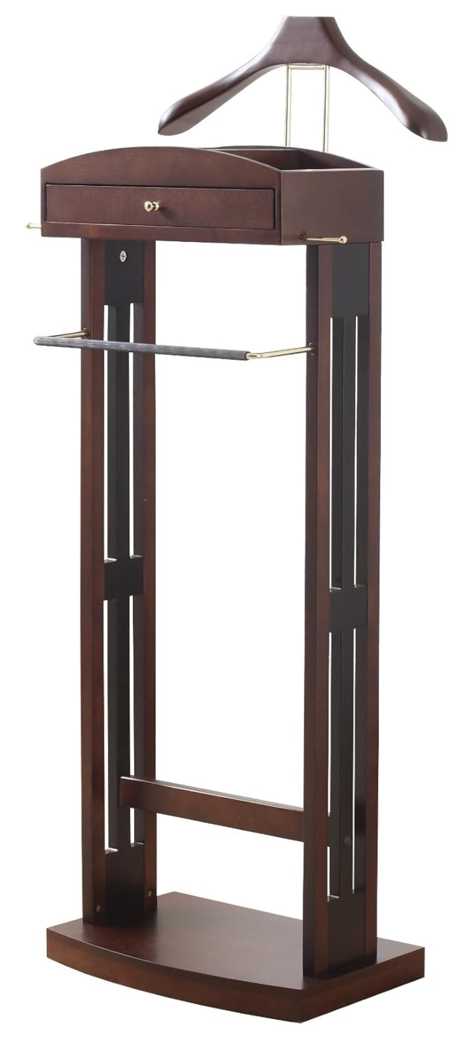 Milan Valet Stand with Drawer, Top Tray, Contour Hanger, Trouser Bar ...