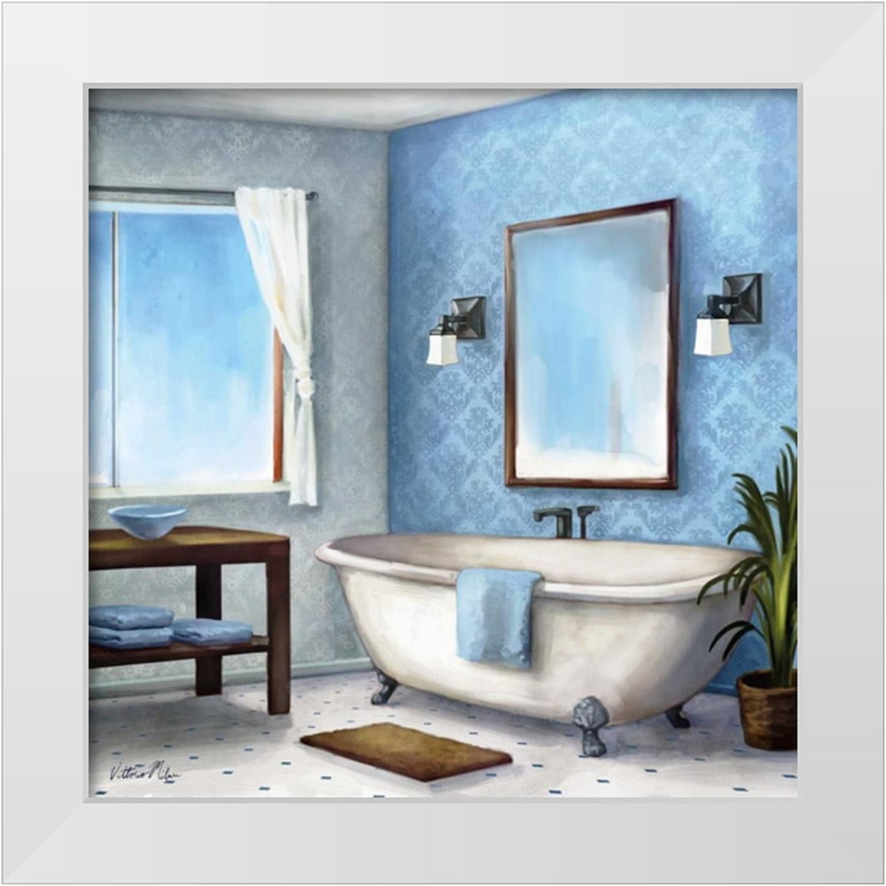 Milan, Vittorio 15x15 White Modern Wood Framed Museum Art Print Titled ...