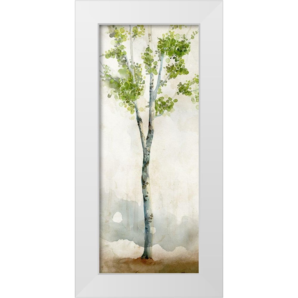Milan, Vittorio 15x32 White Modern Wood Framed Museum Art Print Titled ...