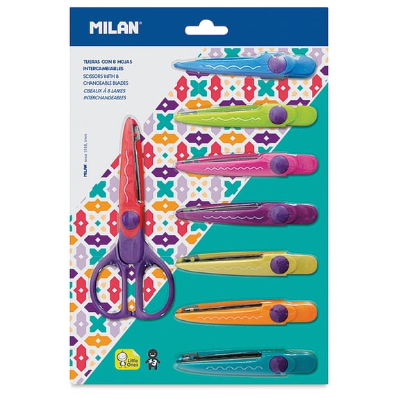 Milan Zig-Zag Scissors with 8 Interchangeable Blades - Walmart.com