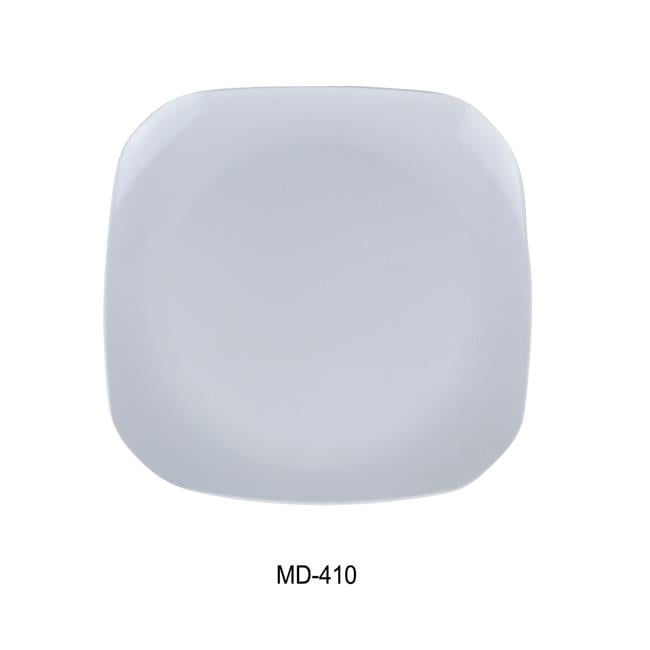 Milando Square Plate - Melamine, White - 9.5 x 9.5 in. - Pack of 24 ...