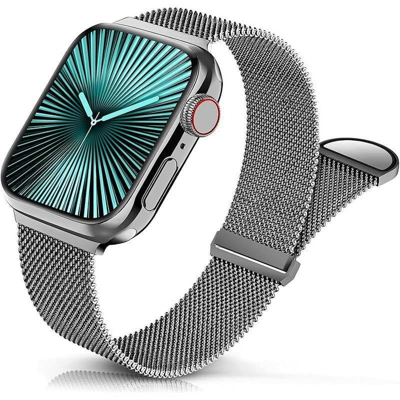 Milanese Mesh Loop Compatible with Apple Watch Bands 42mm 44mm 45mm 46mm 49mm 38mm 40mm 41mm for ...