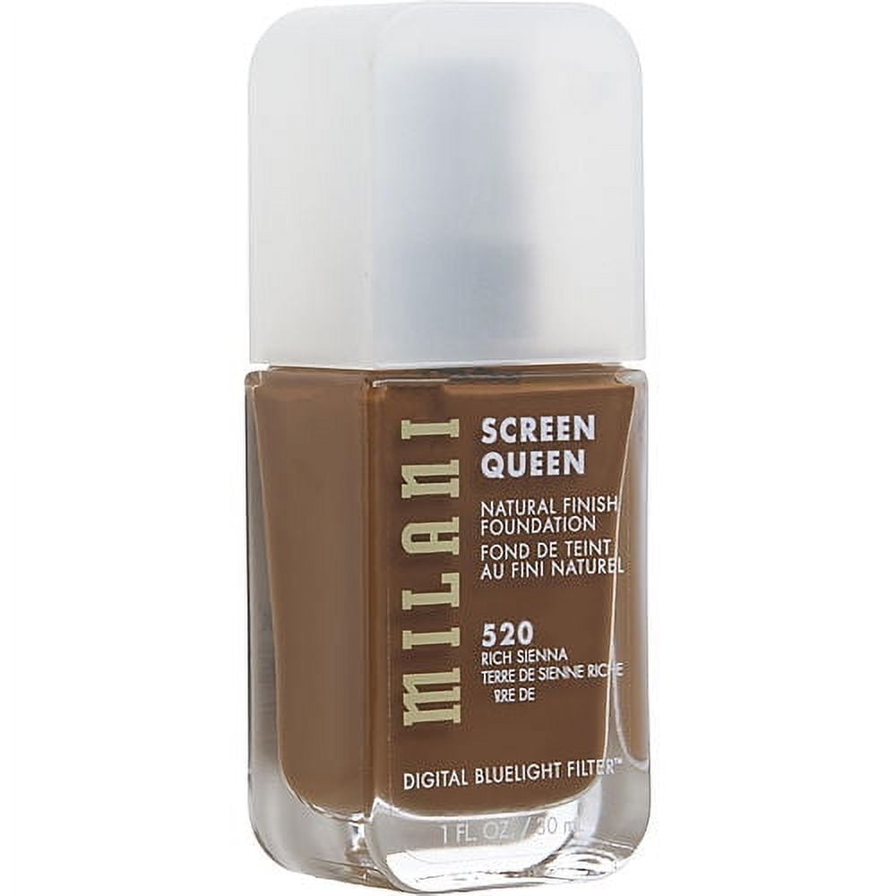 Milani by Milani Screen Queen Natural Finish Foundation - #520N Rich Sienna --30ml/1oz - Walmart.com