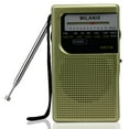 Milanix Small AM/FM Radio Portable Battery Operated with Best Reception ...