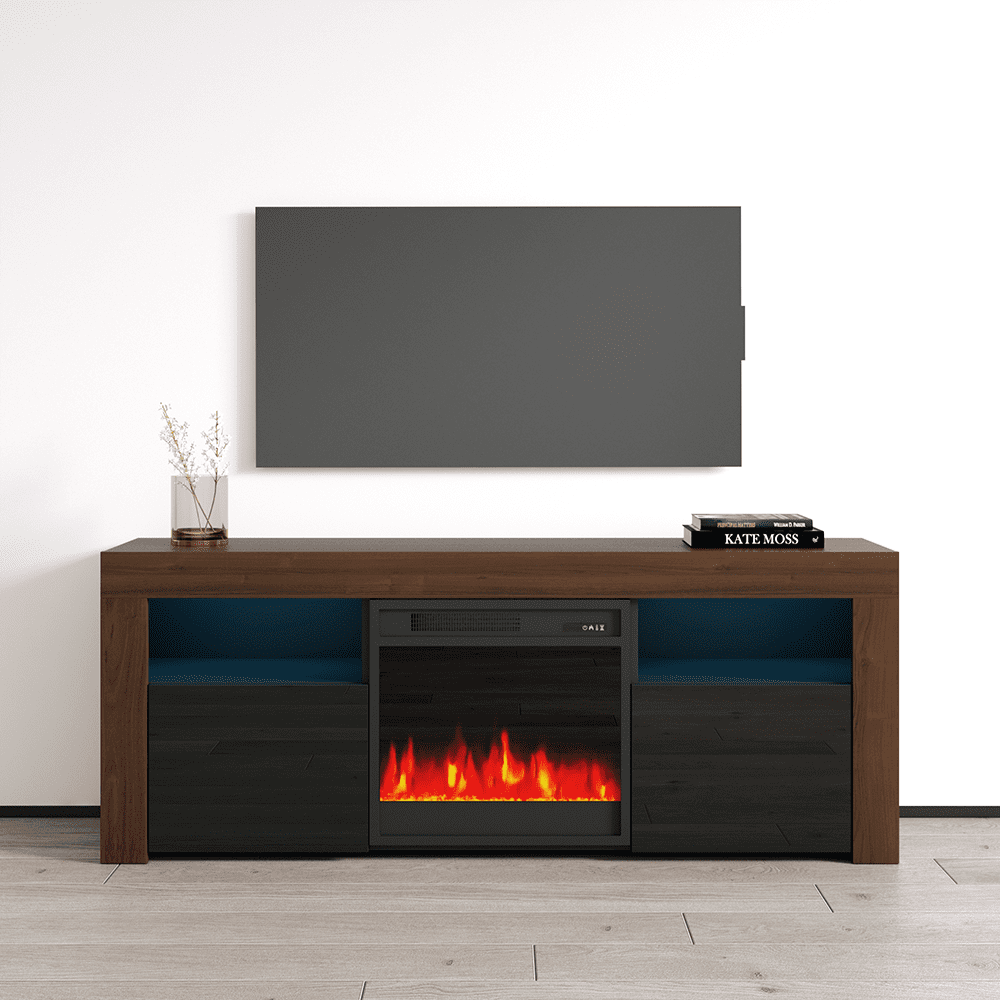 Milano 145EF Electric Fireplace Modern 58" TV Stand - Walmart.com