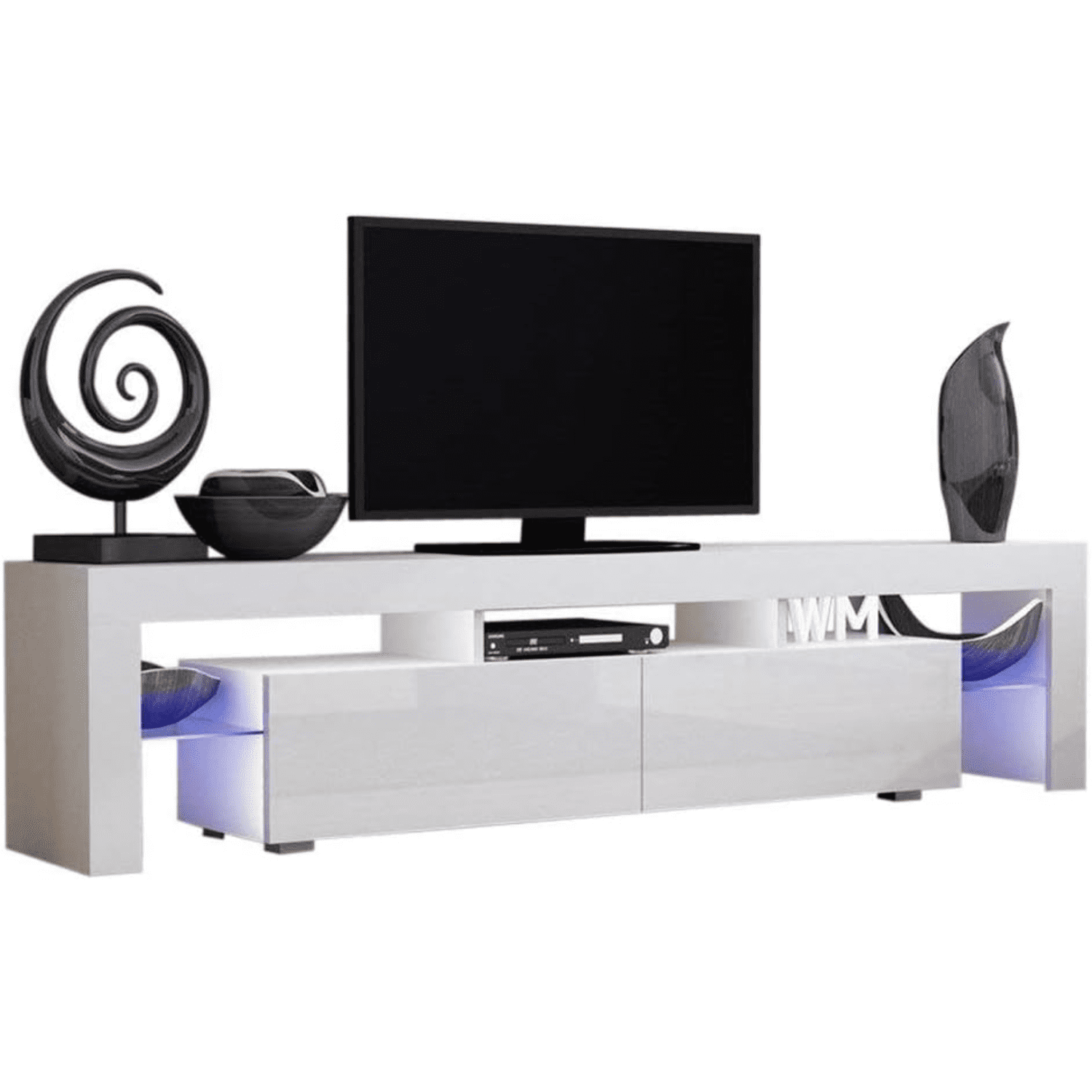 Milano 200 TV Stand for TVs up to 90" Modern High Gloss 79 ...
