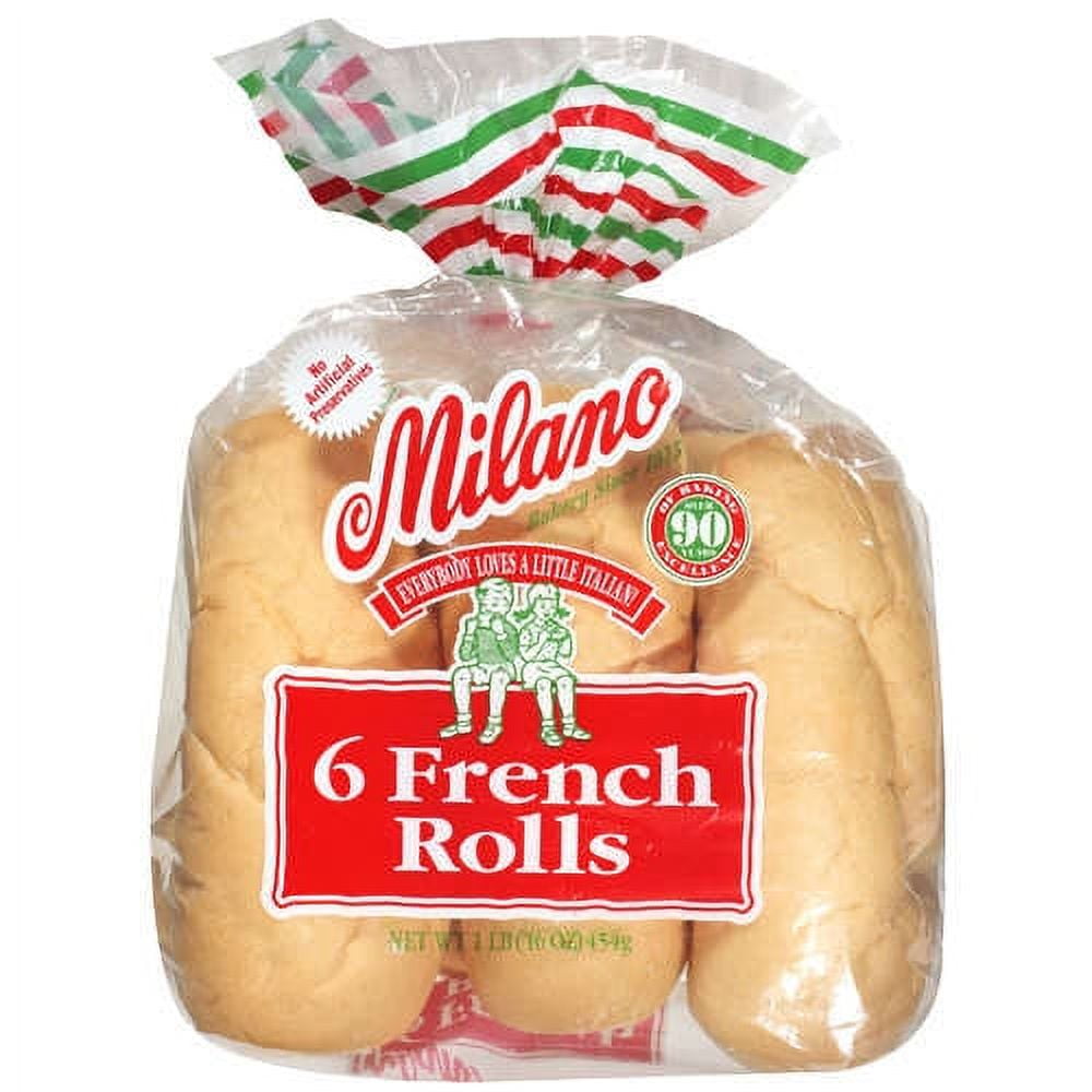 Milano 6" French Rolls - Walmart.com
