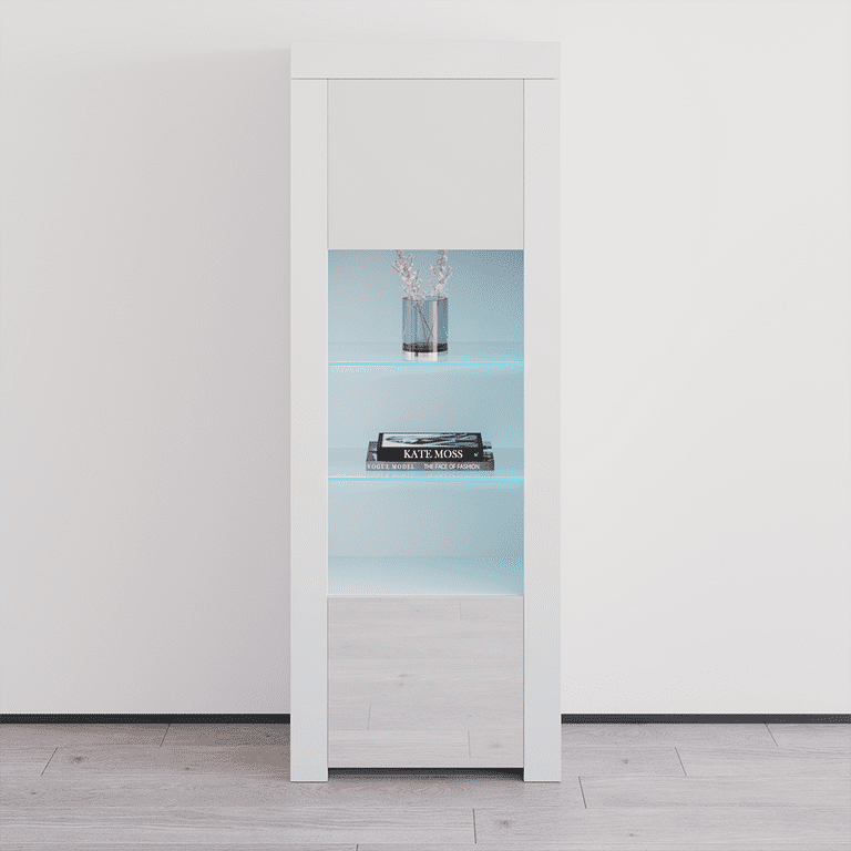 White high gloss bookcase store