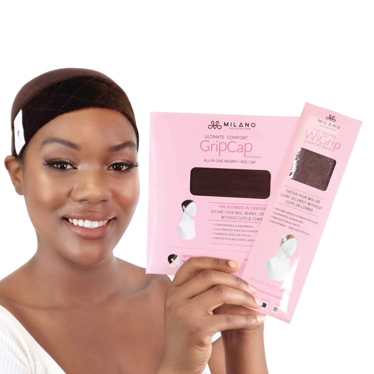 Milano Collection Chocolate Brown Adult Women’s Original WiGrip Wig ...