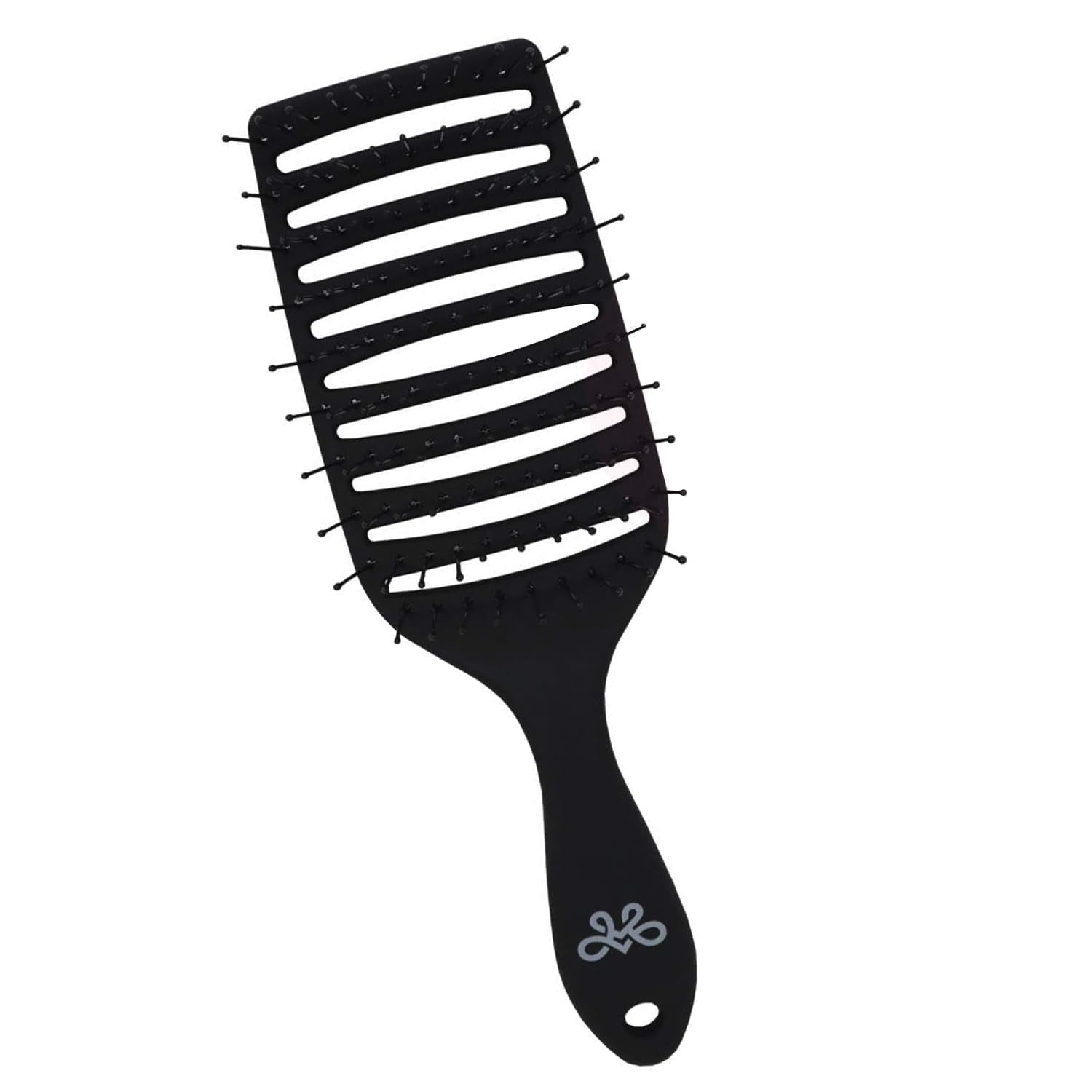 Milano Collection Black Detangler Brush, Wet and Dry, Heat-Resistant ...