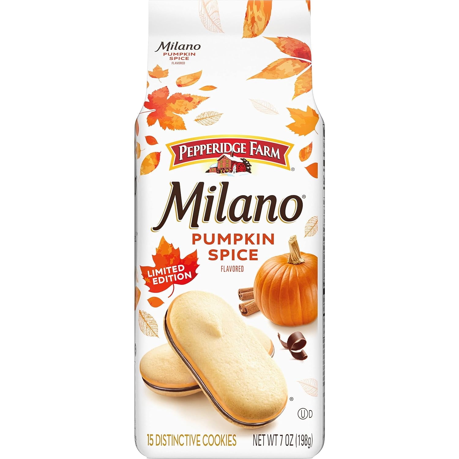 Milano Cookies, Pumpkin Spice, 7 oz. Bag - Walmart.com