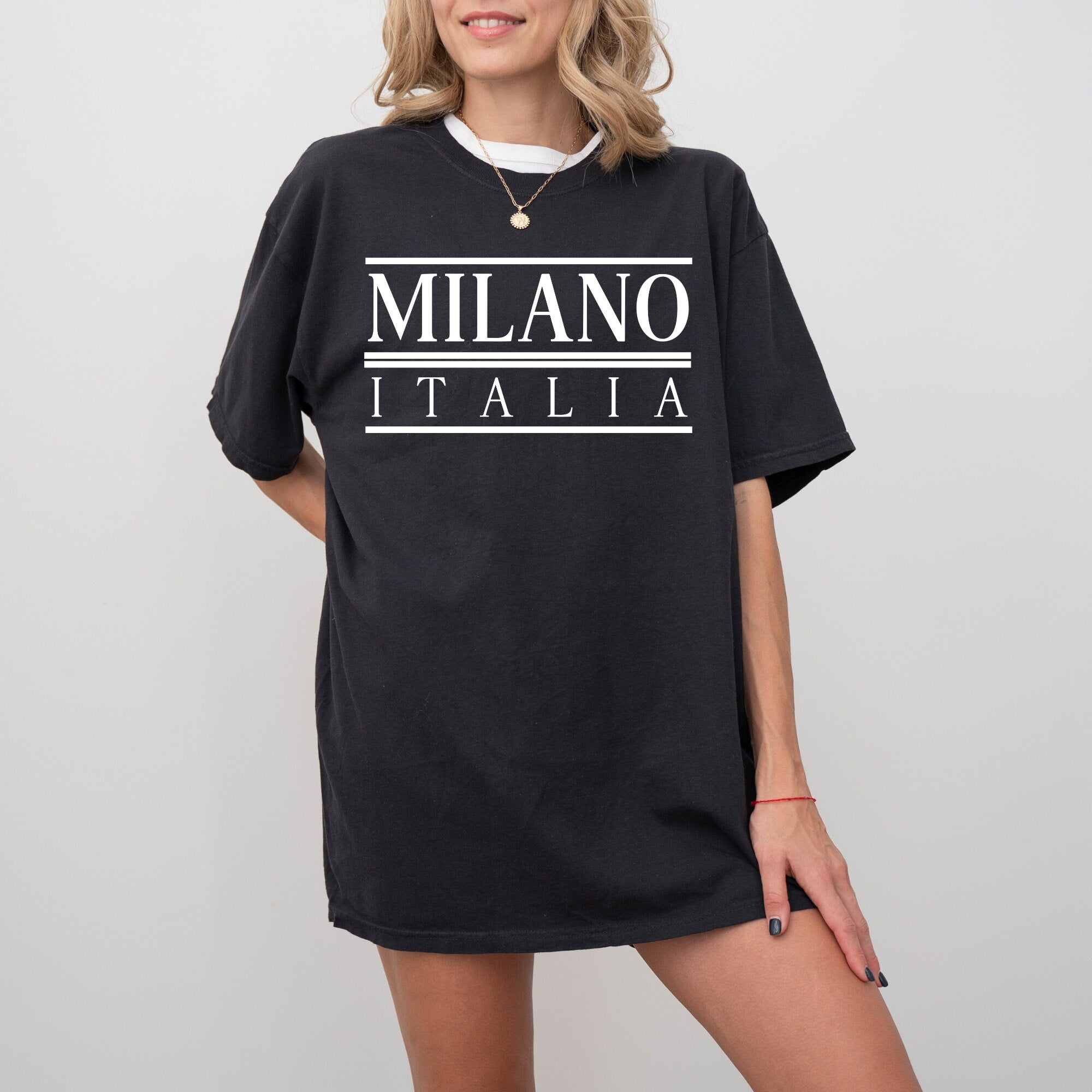 Milano, Italia T-Shirt Retro Old Money Style Graphic Tee Trendy Fit Men ...