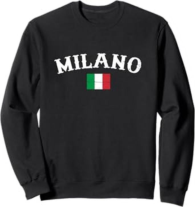 Milano Italy Vintage Italian Flag Sweatshirt - Walmart.com