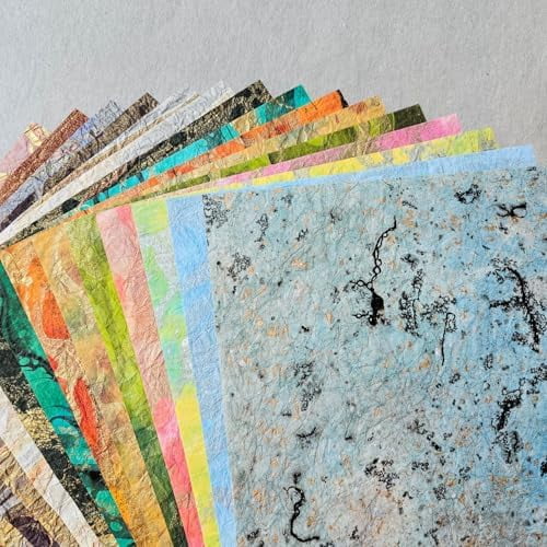 Milano Marble Mulberry Paper Pack (30 sheets, 15 designs) | Premium ...