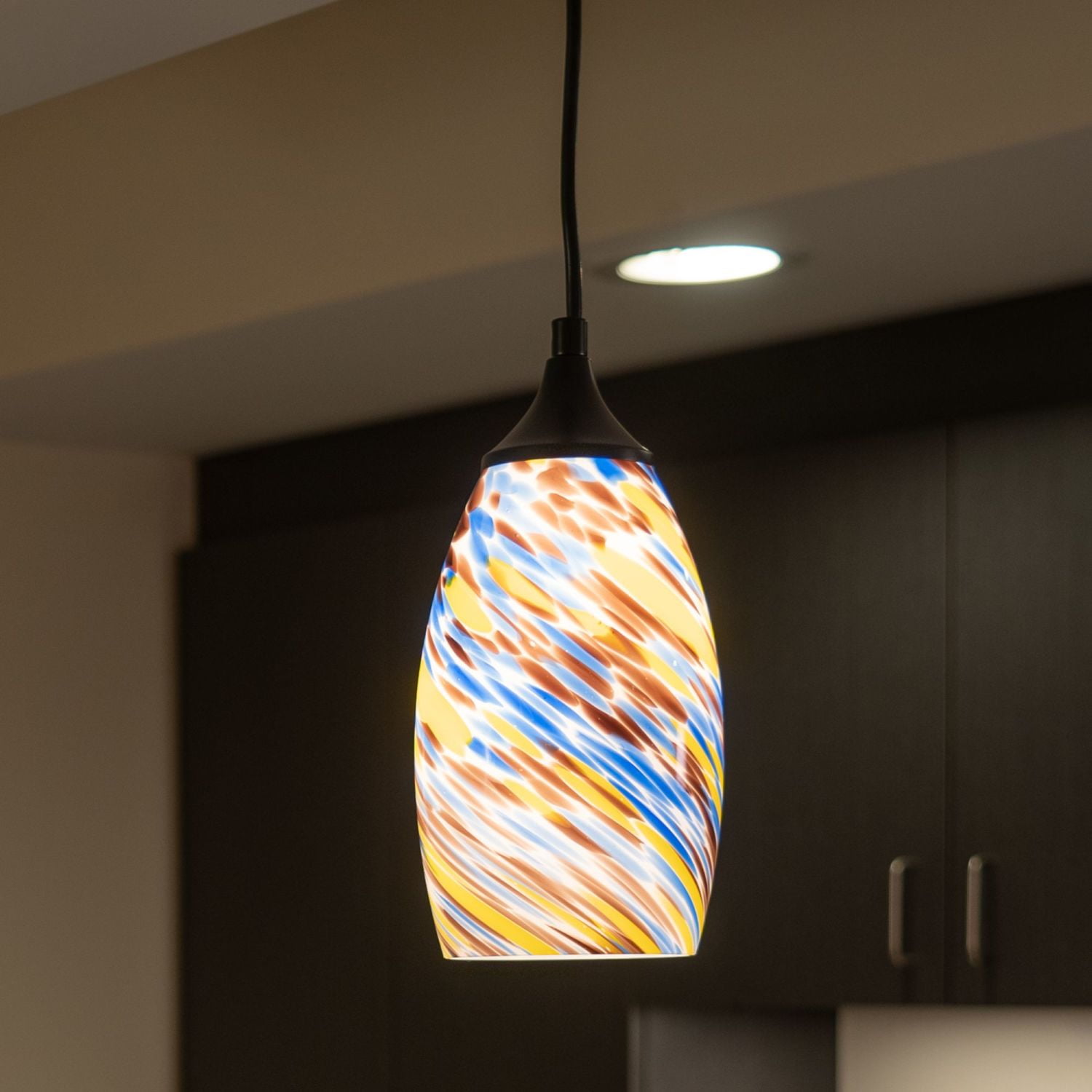 Milano Matte Black Mini Pendant Ceiling Light, Living Room Dining ...