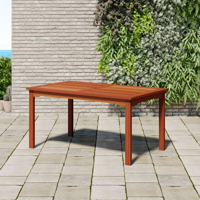 Milano Rectangular Patio Table Solid Wood 100% FSC Certified Ideal for ...