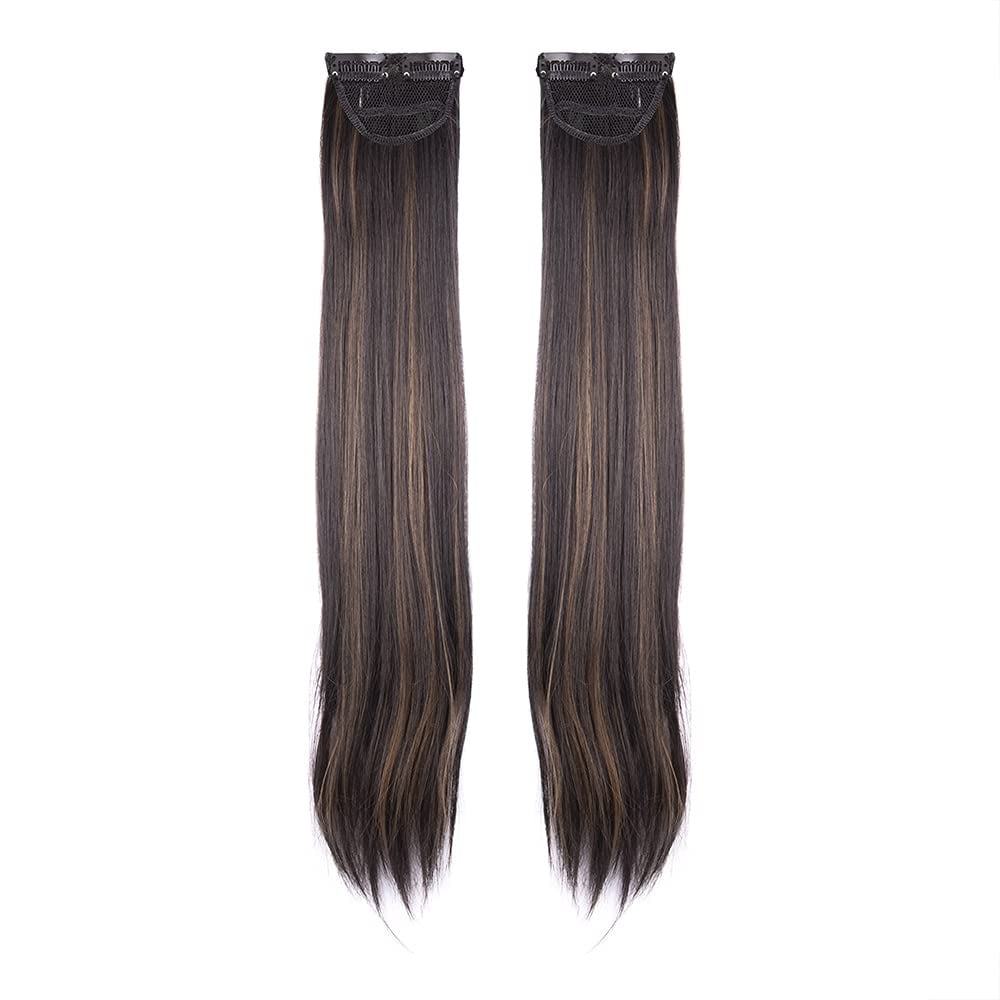Milano Treasures 24 inch Clipin Side Patches pack Of 2 Dark Brown With ...