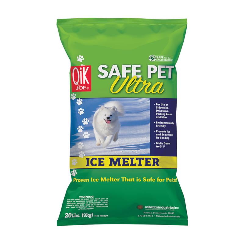 Milazzo Qik Joe 20 lb Pet Friendly Ice Melt - Safe for Vegetation and ...