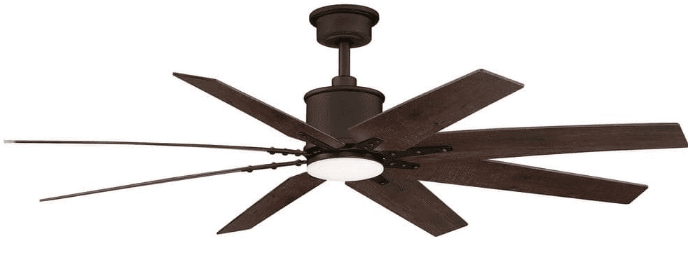 Milbourne 60 in. Integrated LED Indoor Espresso Bronze Ceiling Fan with ...