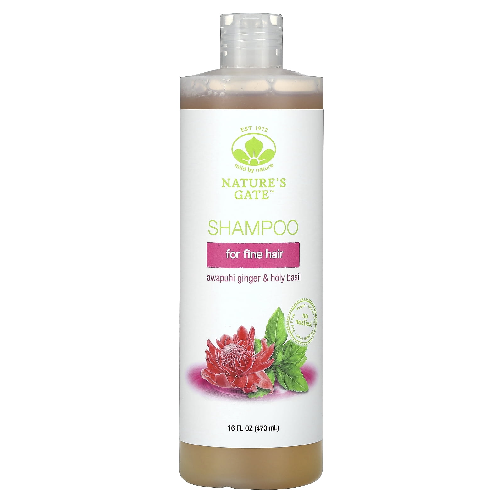 Mild By Nature (Nature's Gate), Awapuhi Ginger & Holy Basil Shampoo for ...