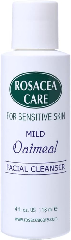 Mild Oatmeal Cleanser Non-Drying Redness Relief with Colloidal Oatmeal Best Natural Rosacea ...