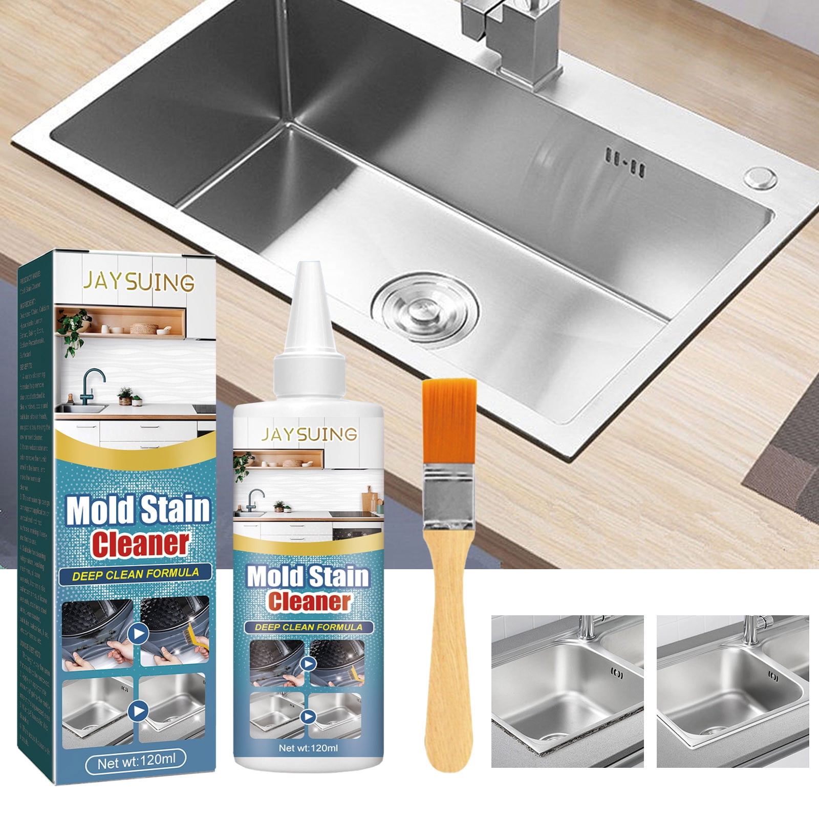 Mildew Remover Gel | Multipurpose Mold Cleaner for Tile Grout, Walls ...