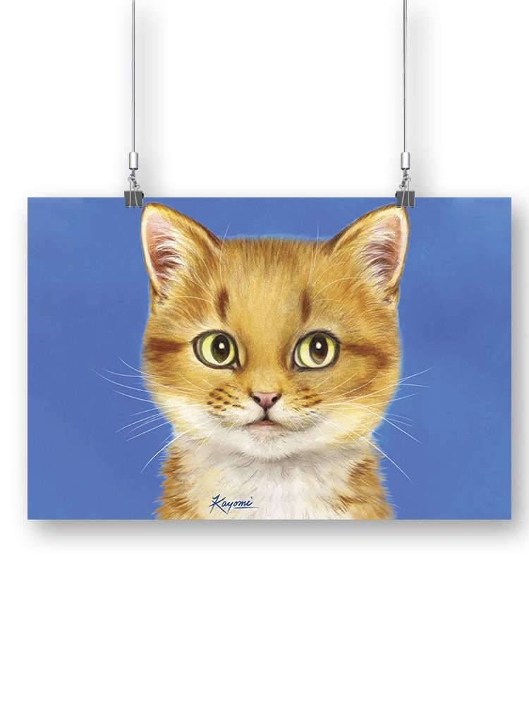 Mildly Happy Kitten Poster - Kayomi Harai Designs, - Walmart.com