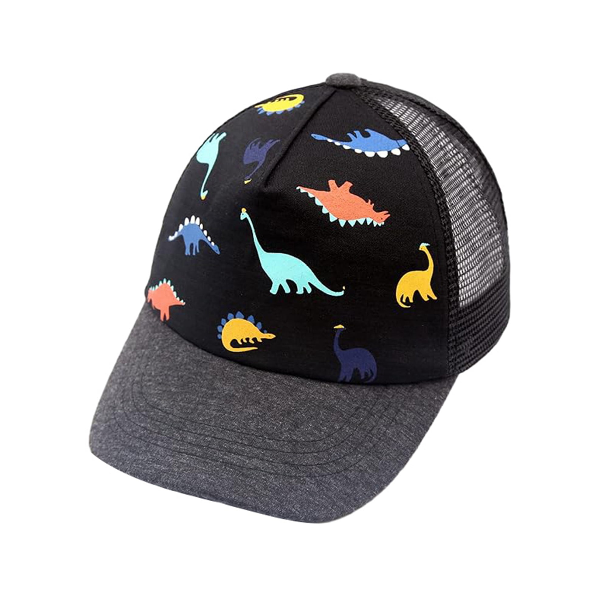Mildsown Toddler Baby Boy Baseball Cap Cute Dinosaur Print Trucker Hat Summer Beach Sun Hat ...