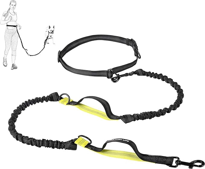 Mile High Life | Retractable Hands Free Dog 7FT Leash | Waist Running ...