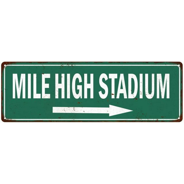 Mile High Stadium Vintage Look Ballpark Baseball Metal Sign 6x18 ...