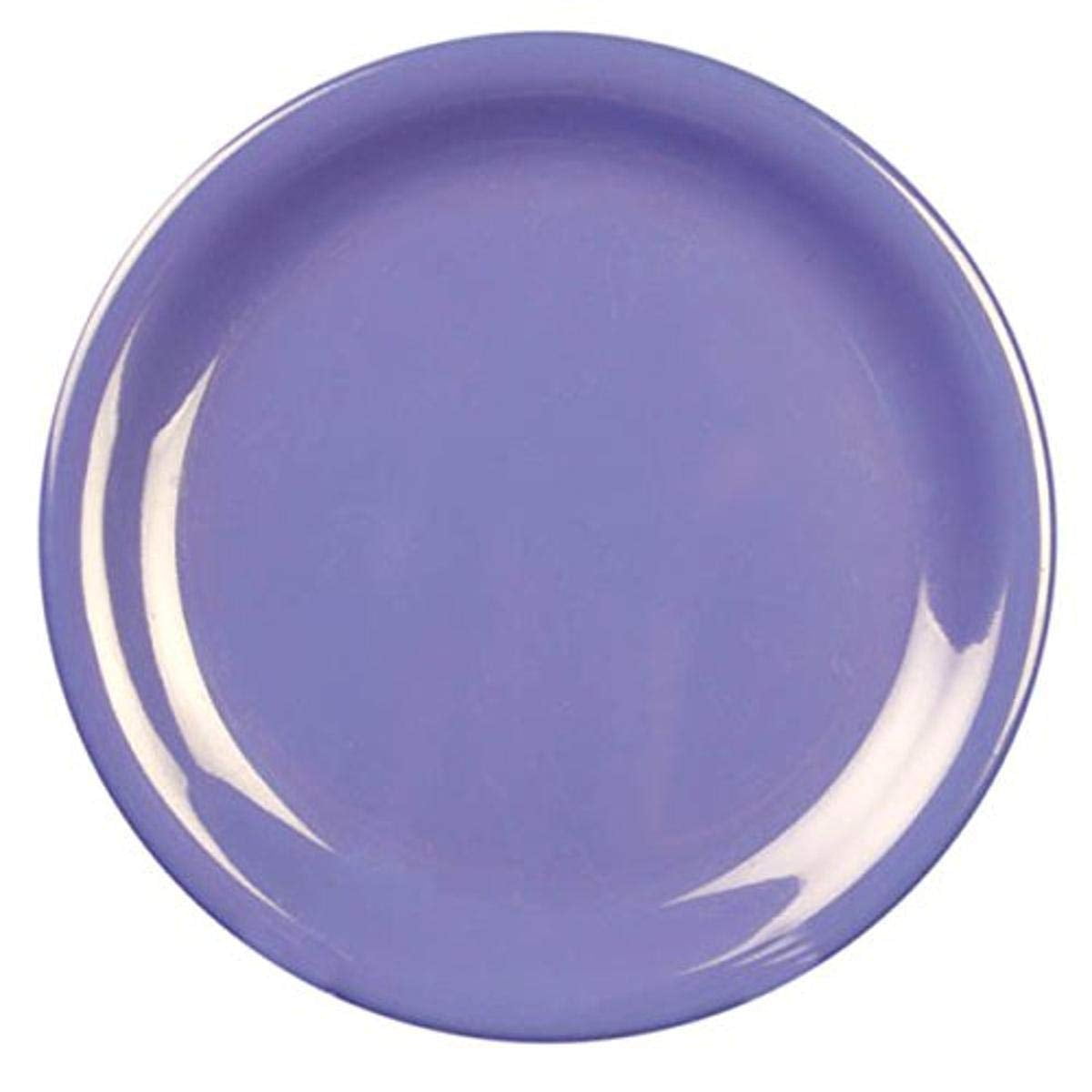 Mile Stone Narrow Rim Round Plate, 7.25" Diameter, Melamine, Bule Color ...