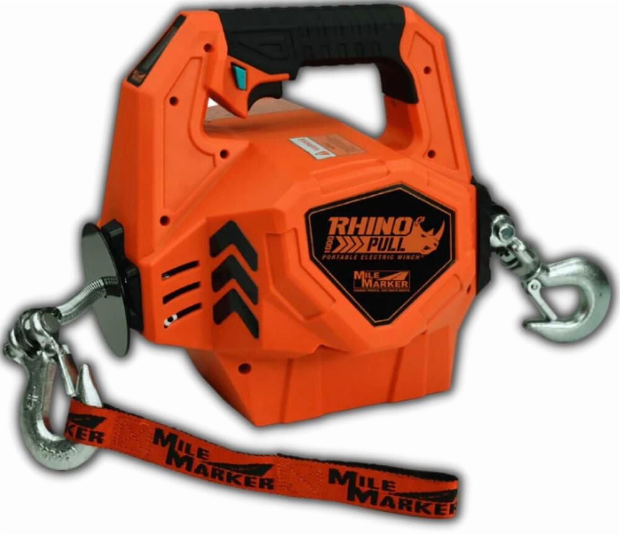 Milemarker 711000 9500 lbs Rhino Pull 1000 Portable Winch - Walmart.com