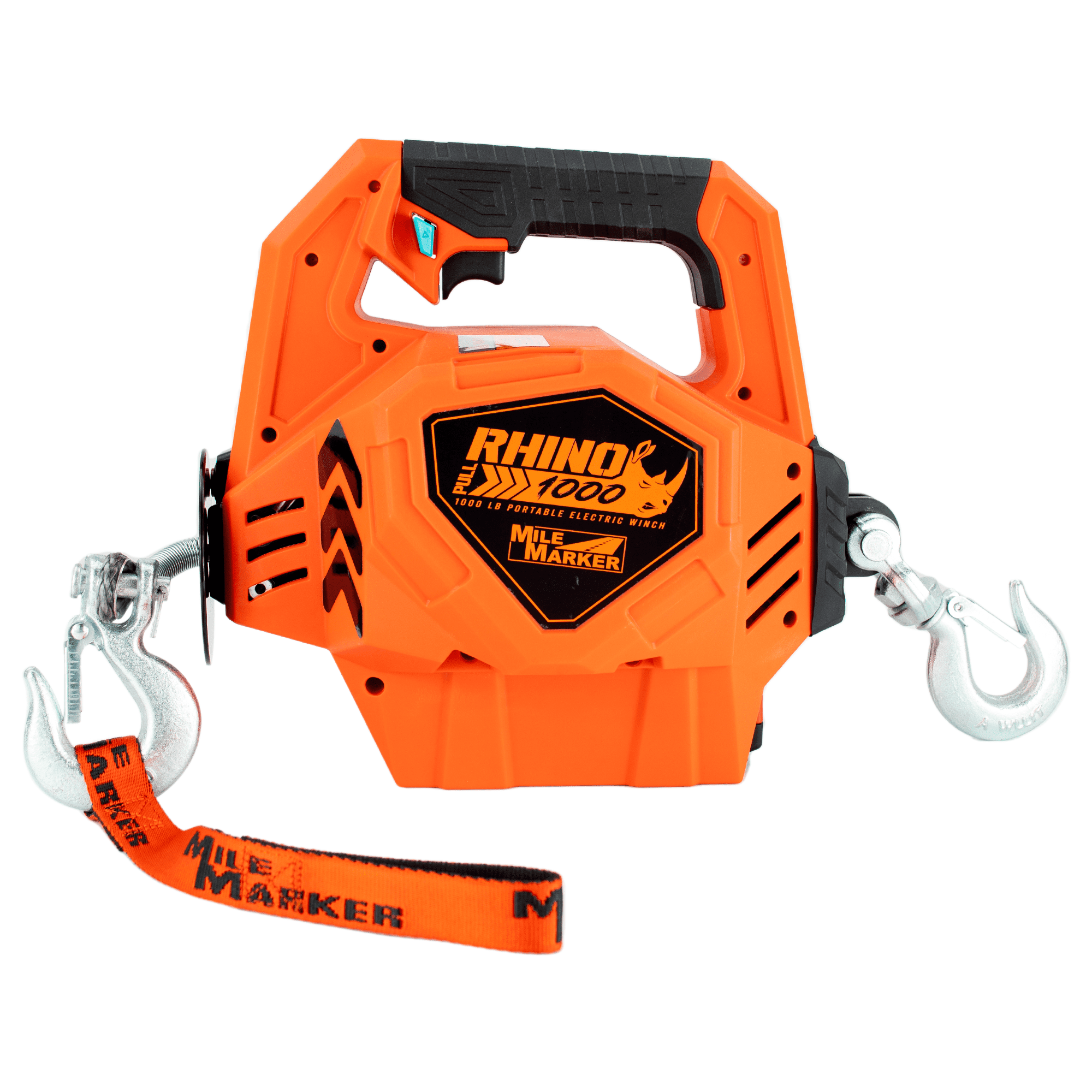 Milemarker 711000 9500 lbs Rhino Pull 1000 Portable Winch - Walmart.com