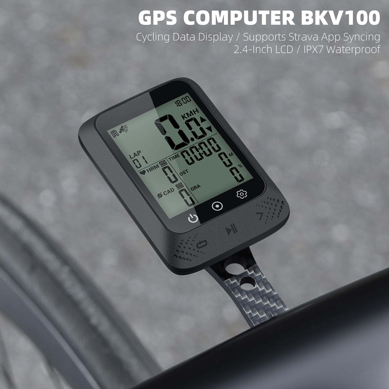 Mileometer,Waterproof Screen App Stopwatch Route Bike Screen Bike ...