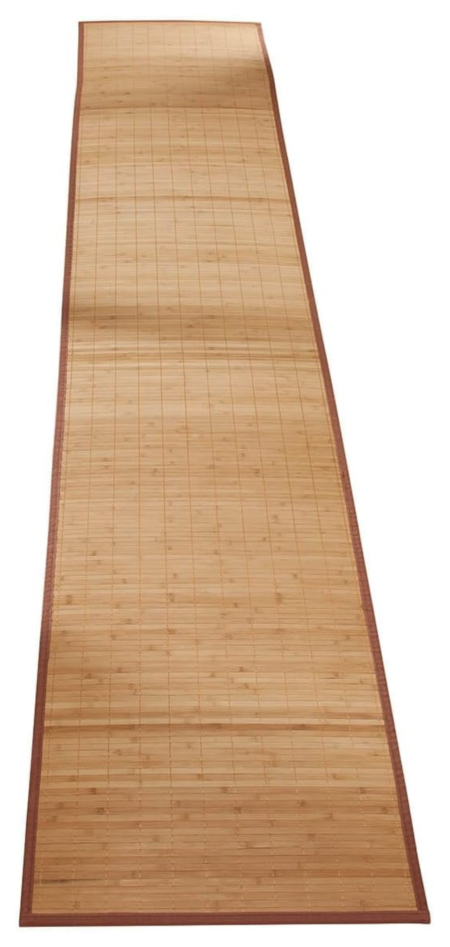 Miles Kimball Bamboo Non-Slip Runner with Nylon Trim, 23” x 118 ...