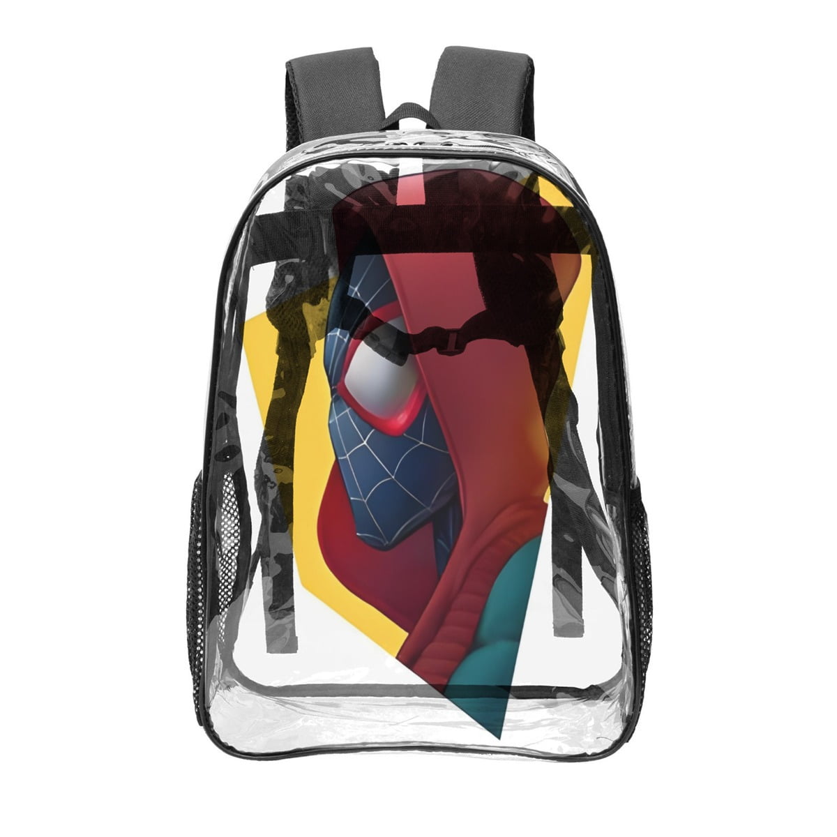 Miles Morales Pattern Transparent Backpack Lightweight And fashionable ...