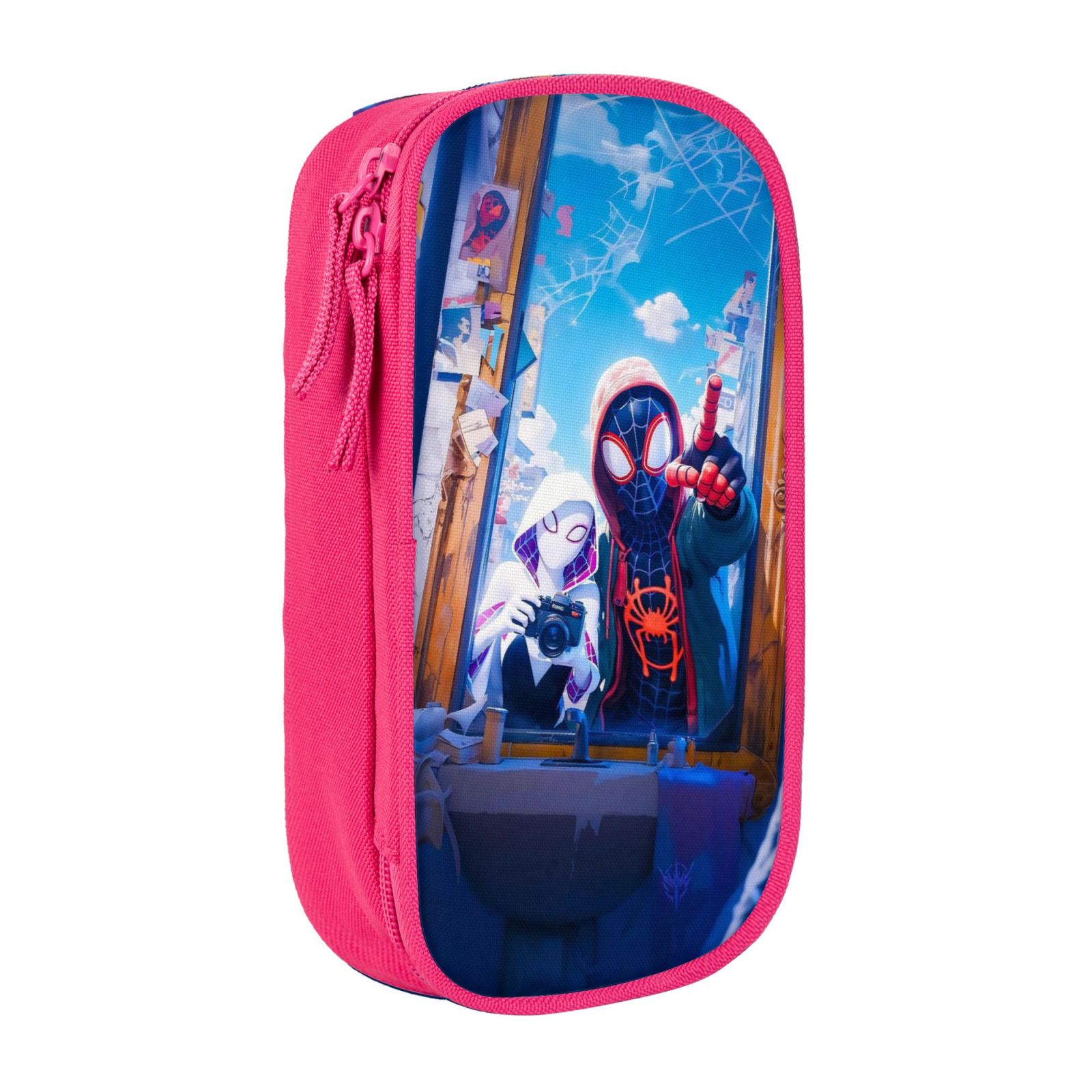 Miles Morales And Spider Gwen Pencil Case,Pencil Pouch,Big Pencil Bag ...