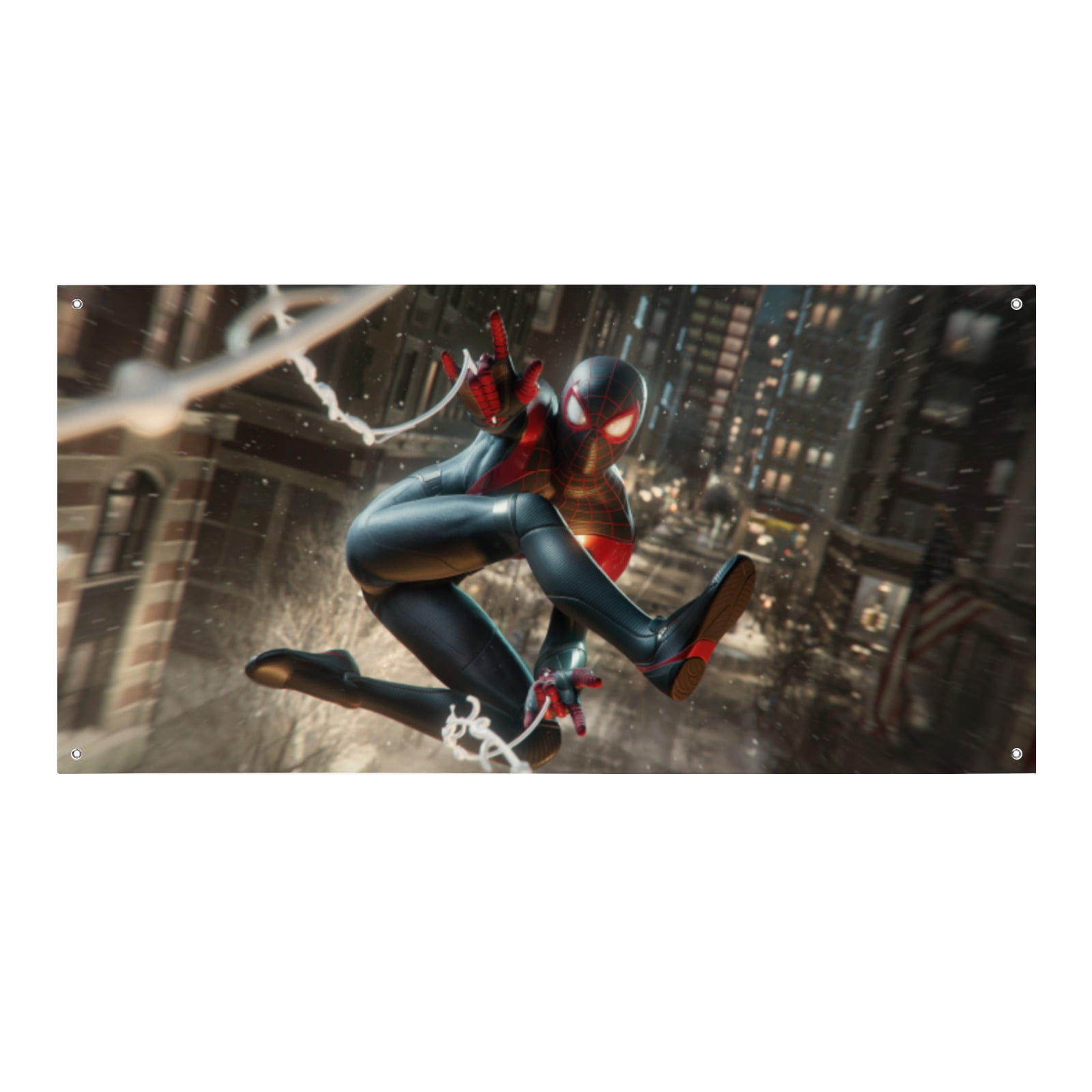 Miles Morales-Theme Backdrops Banner Birthday Party Decor Supplies ...
