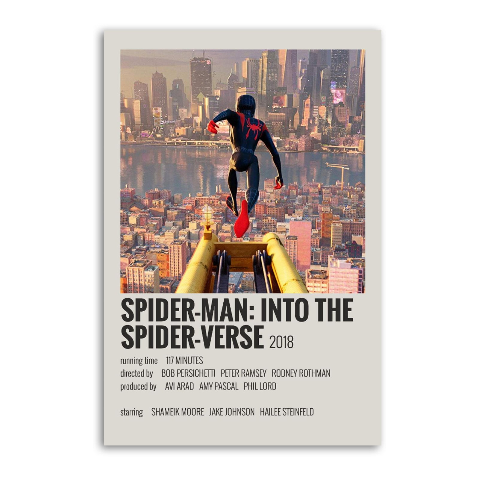 Miles Poster Morales INTO THE SPIDER Posters Art Print Wall Photo Paint ...