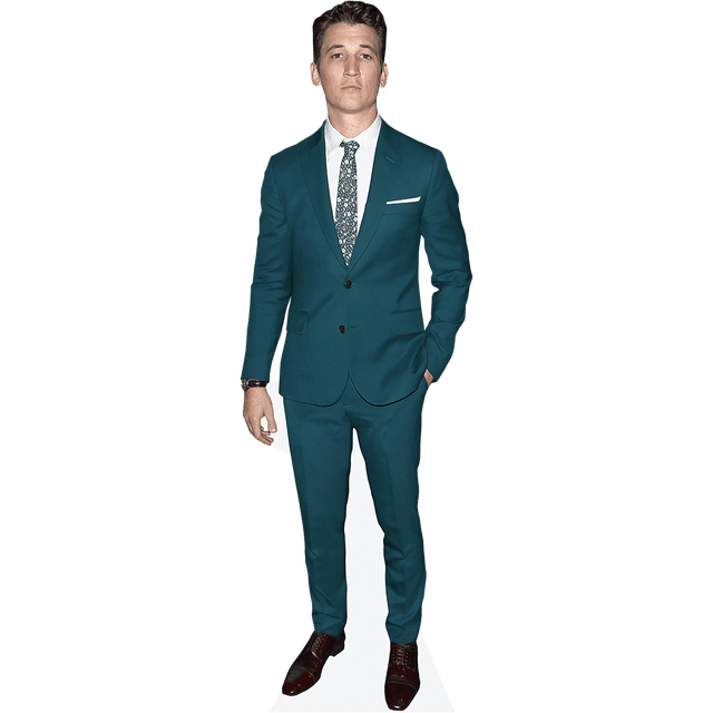 Miles Teller (Suit) Lifesize Cardboard Cutout Standee - Walmart.com