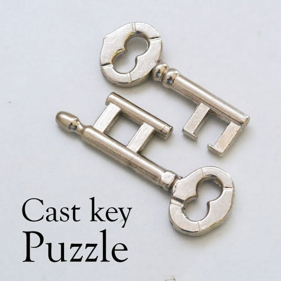 MilesMagic Magician's Cast Key Puzzle Metal Interlocking Keys Linking ...
