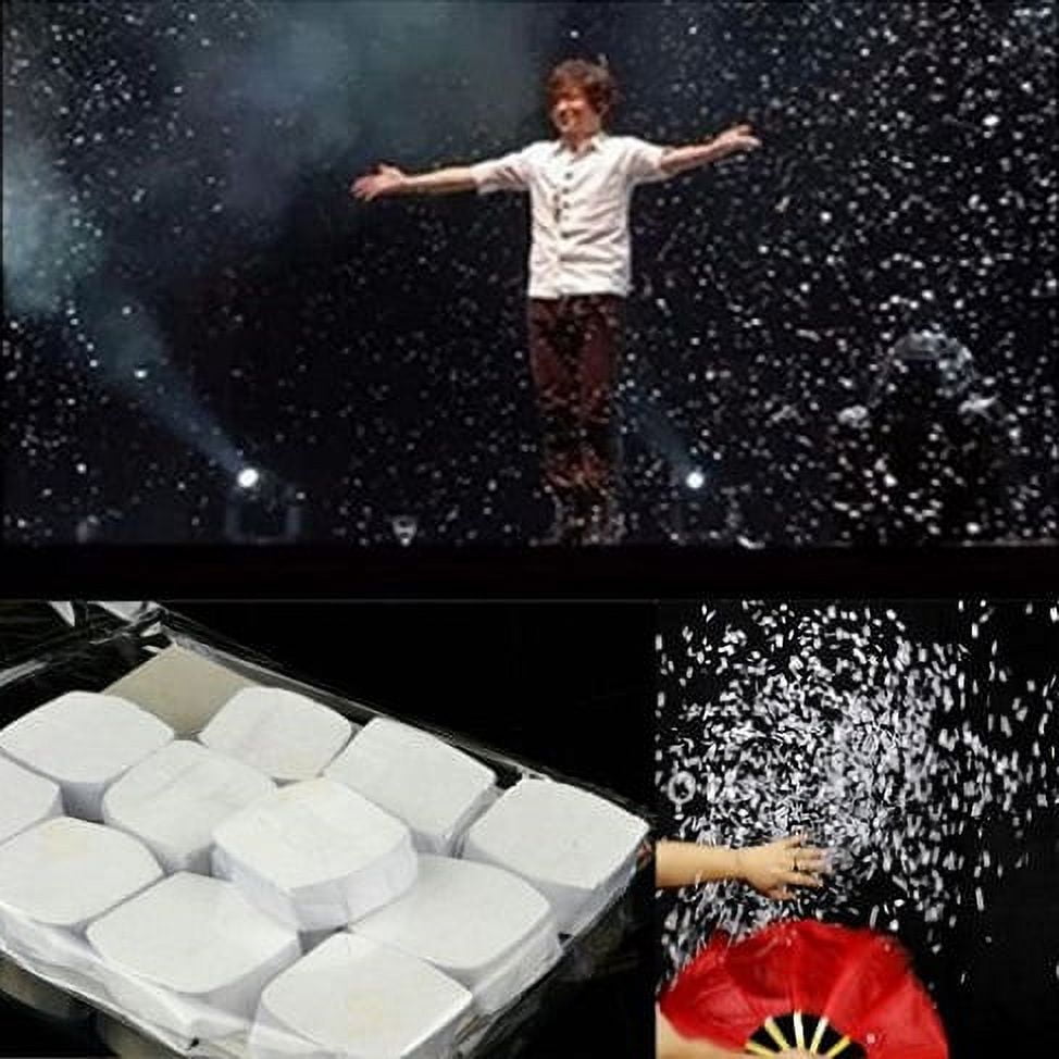MilesMagic Set of 10 Magic Snowstorm Paper Flakes Stage Party Gimmick ...