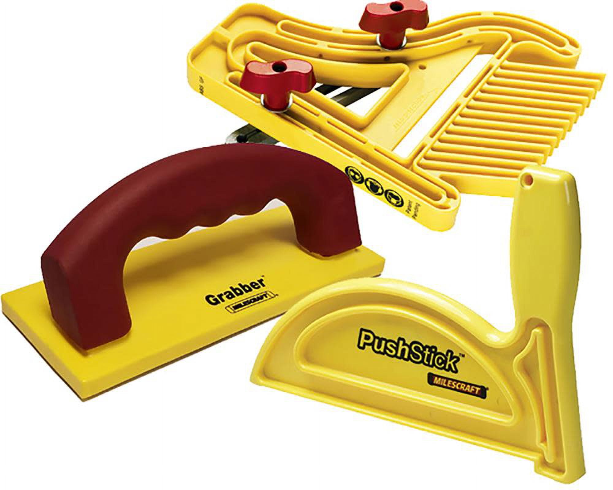 Milescraft 7334 Safety Bundle - Includes Feather Board, Push Stick, and ...